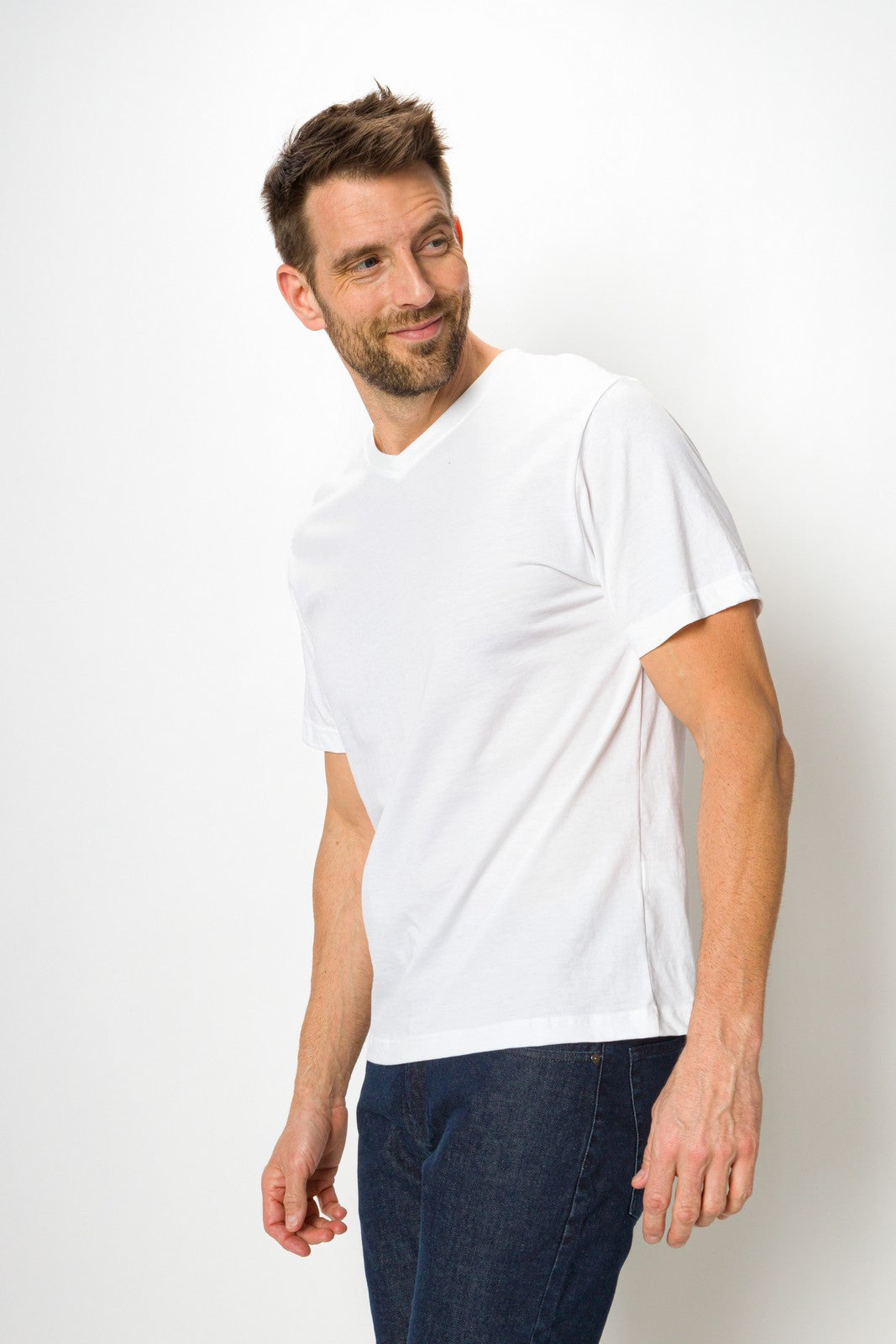 Jamison | Men's Anti-Stain V-neck Tee – Ably Apparel