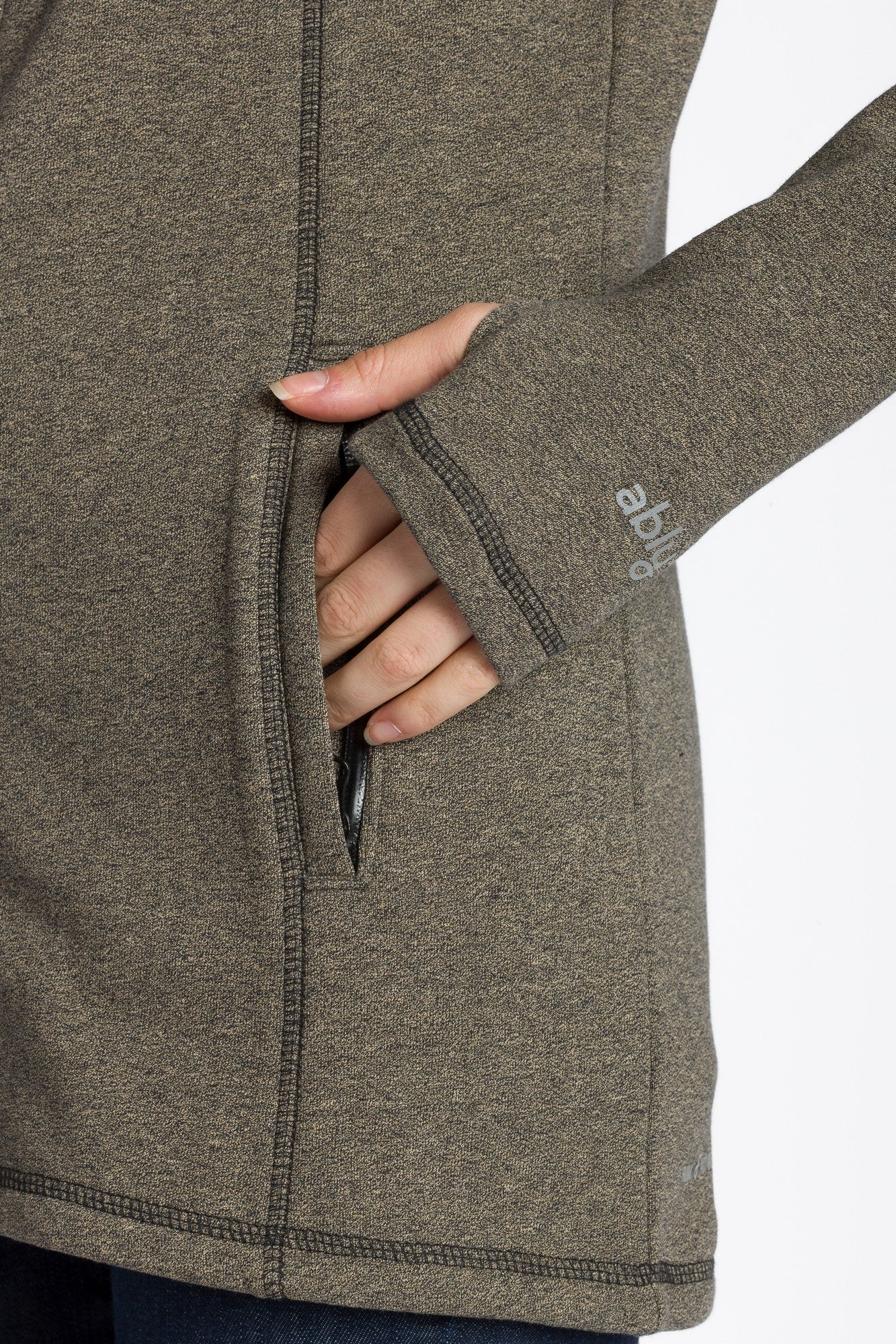 Alice | Women's Full Zip Hooded Long Coat – Ably Apparel