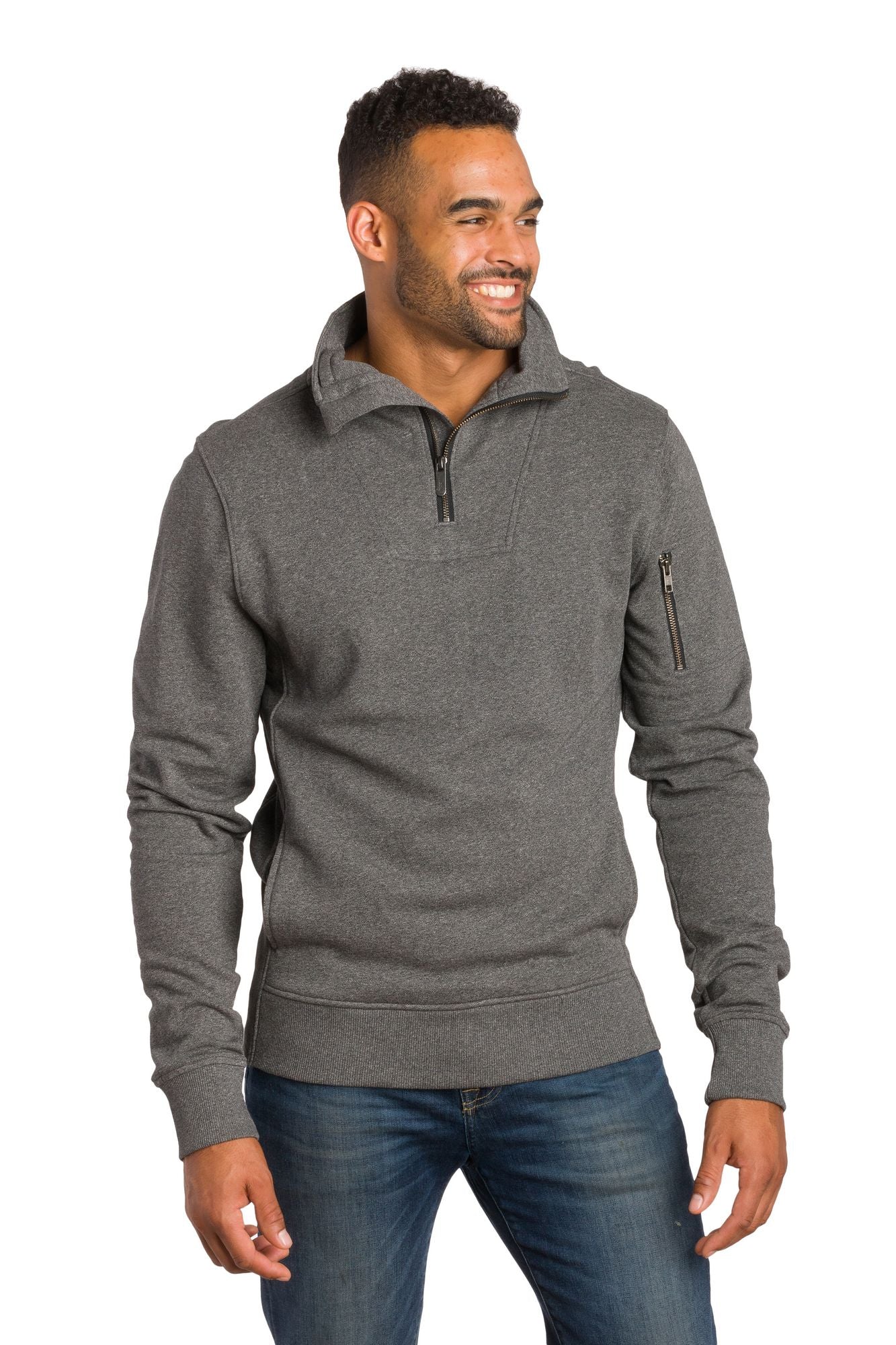 Oskar | Men's 1/4 Zip Long Sleeve Pullover – Ably Apparel