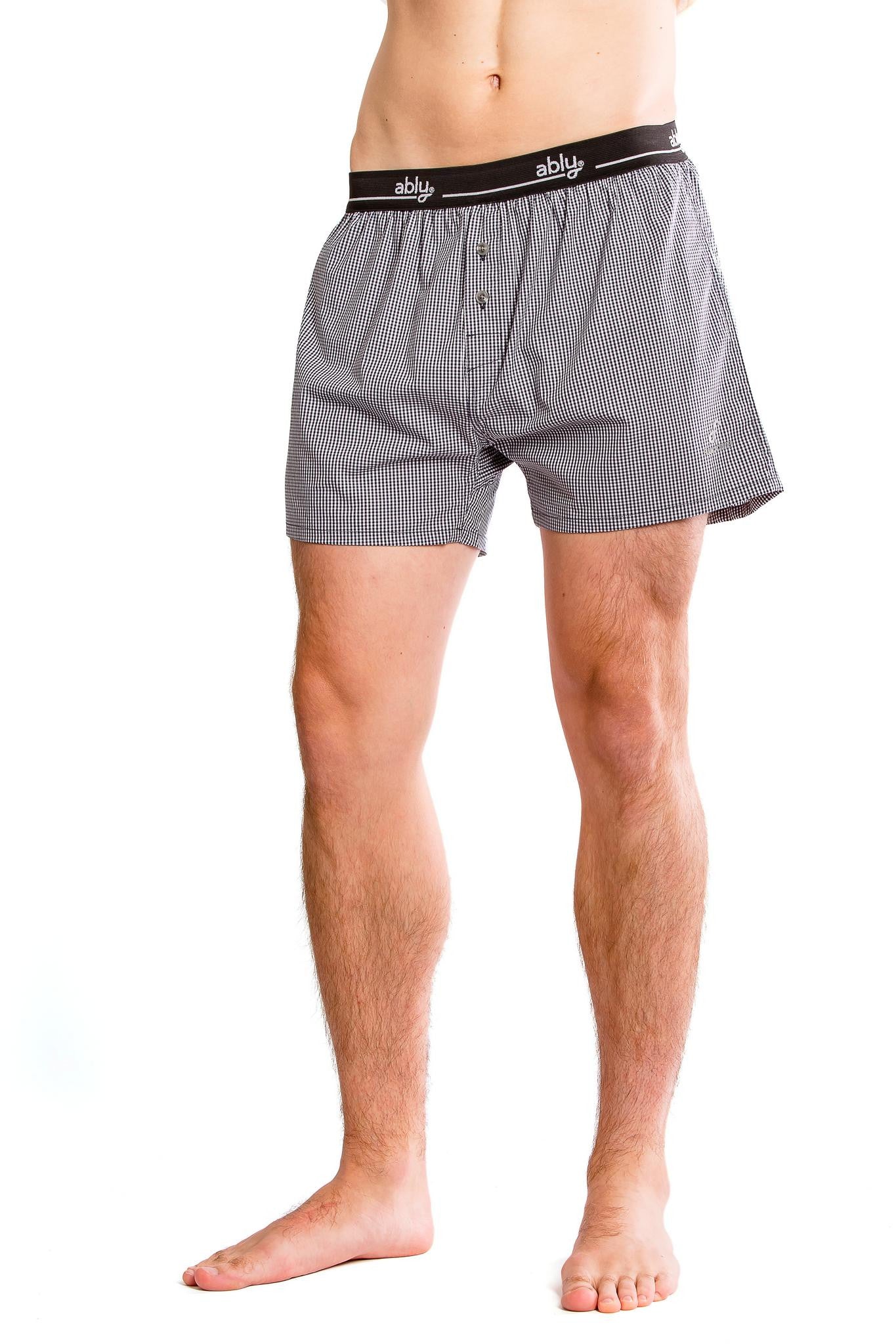 Vacation | Men's Gingham Woven Boxer Shorts – Ably Apparel